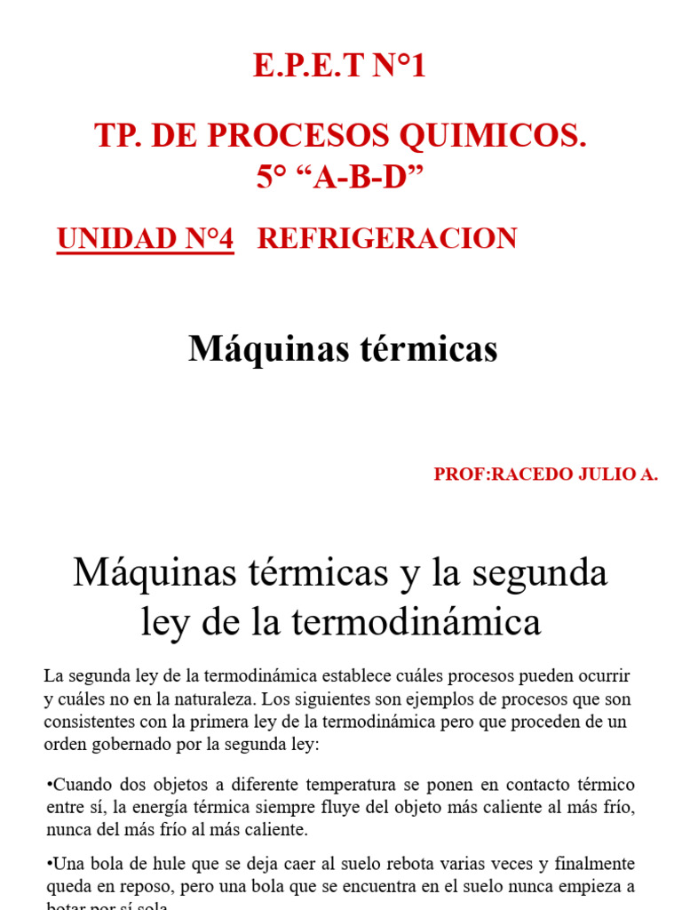 Maquinas Termicas Presentacion Del Dia 23-10-2023 | PDF | Bomba de ...