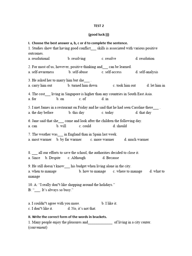 Test 2 | PDF | Linguistics