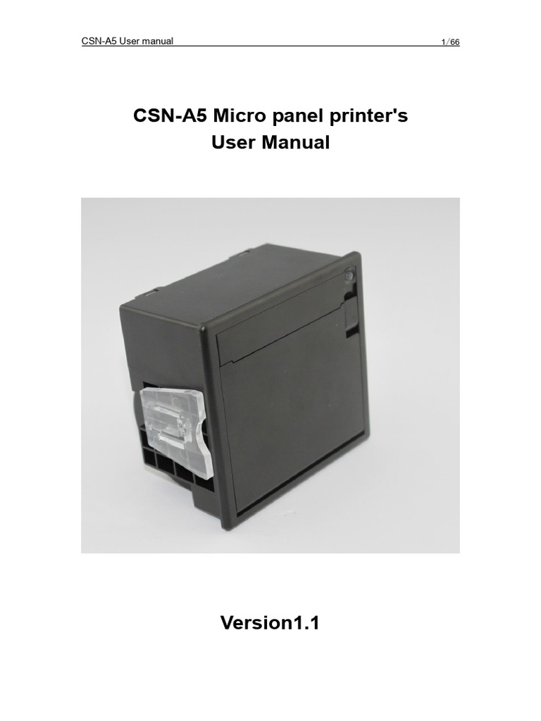 CSN-A5 User Manual | PDF | Ascii | Character Encoding