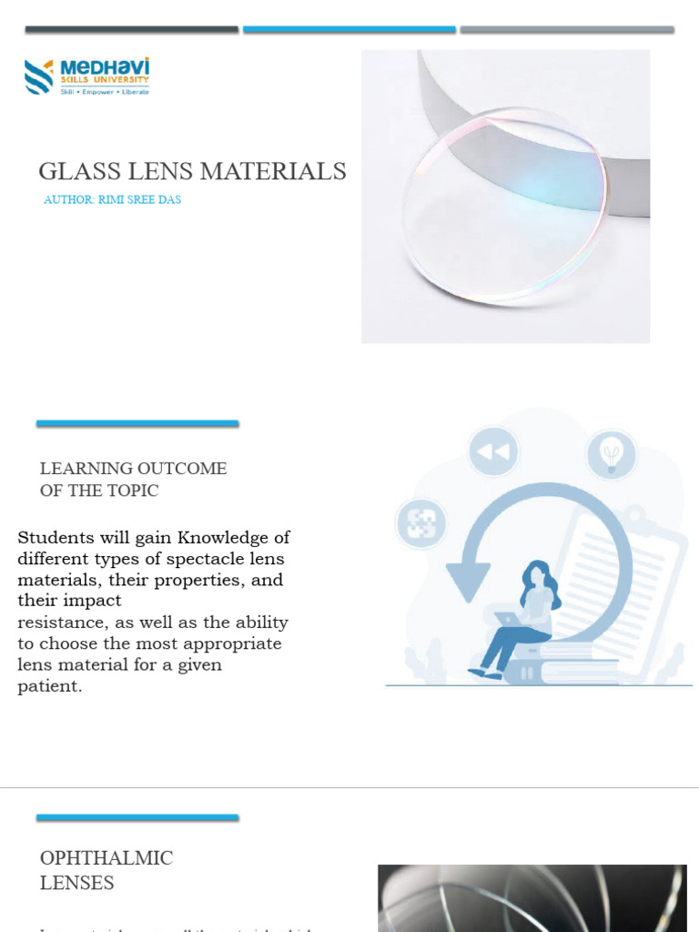 Glass Lens Materials | PDF | Glasses | Electrodynamics