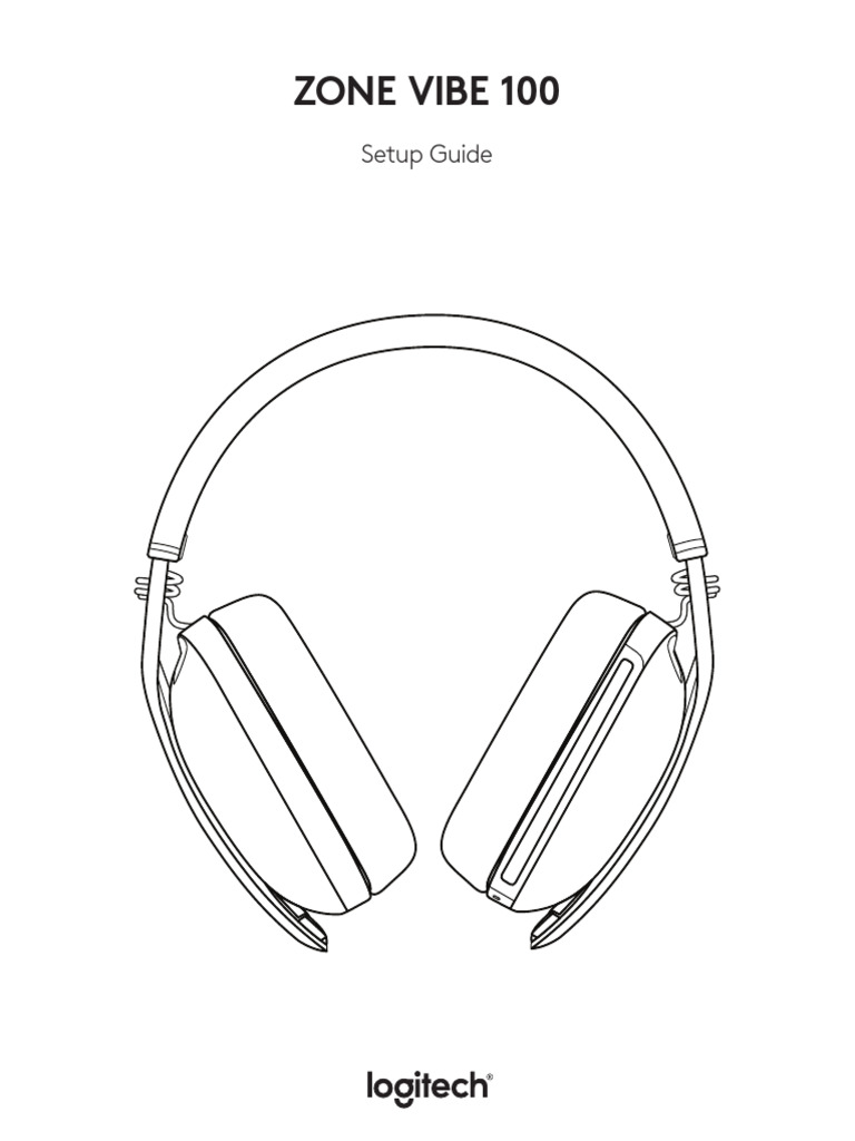 Setup Guide For Logi Vibe 100 | PDF | Headphones | Bluetooth