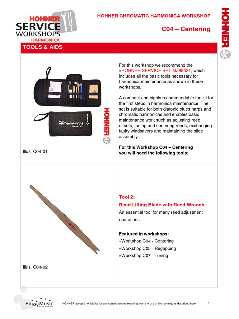 C04 Centering | PDF | Harmonica | Musical Instruments