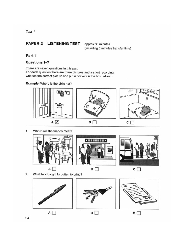 Test 1. Listening | PDF