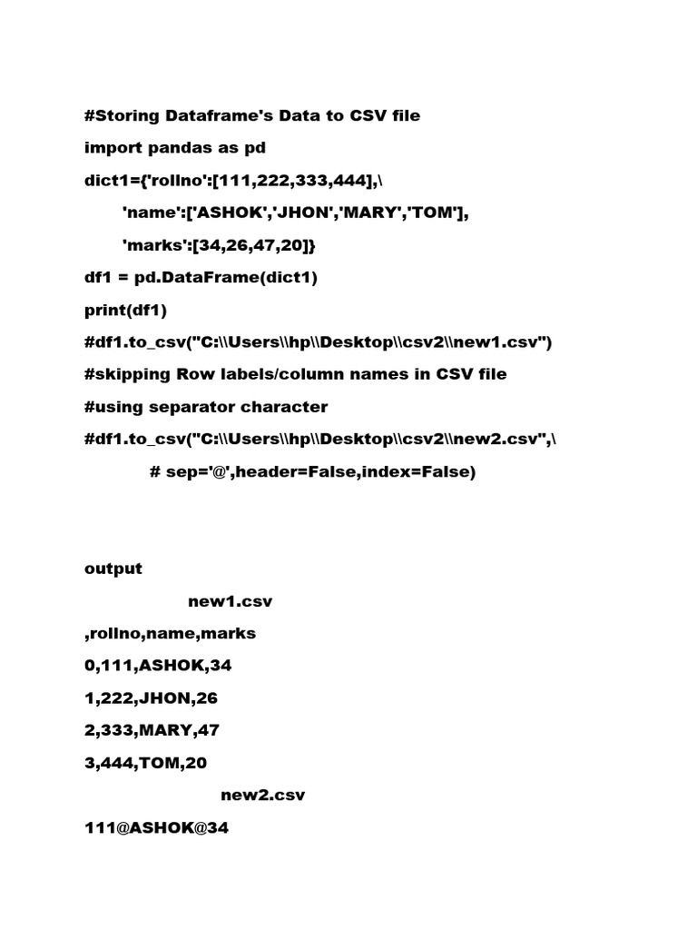 CSV 1 PDF