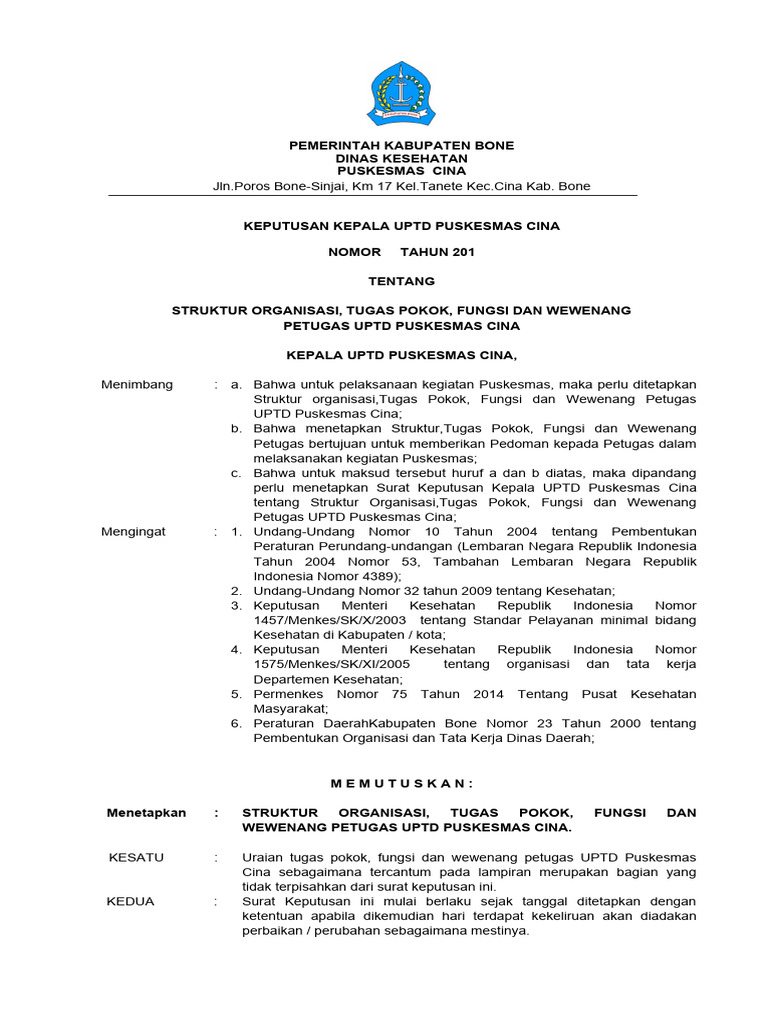 02-SK Uraian Tugas. | PDF