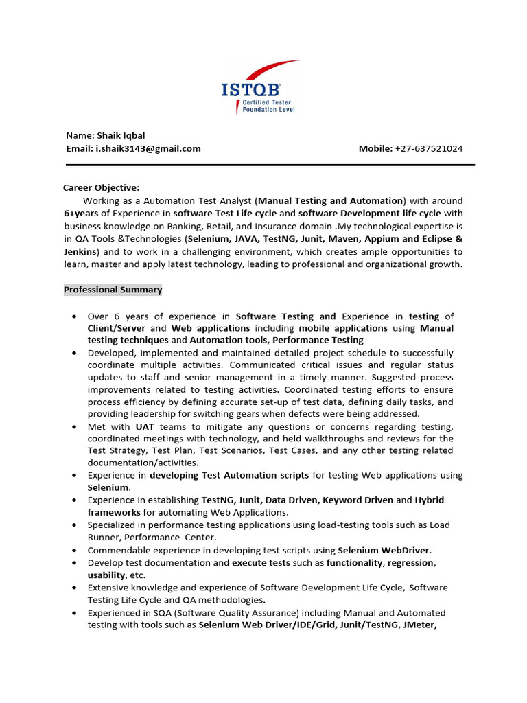 Iqbal Automation | PDF | Software Testing | Selenium (Software) Iqbal Automation | PDF | Software Testing | Selenium (Software)