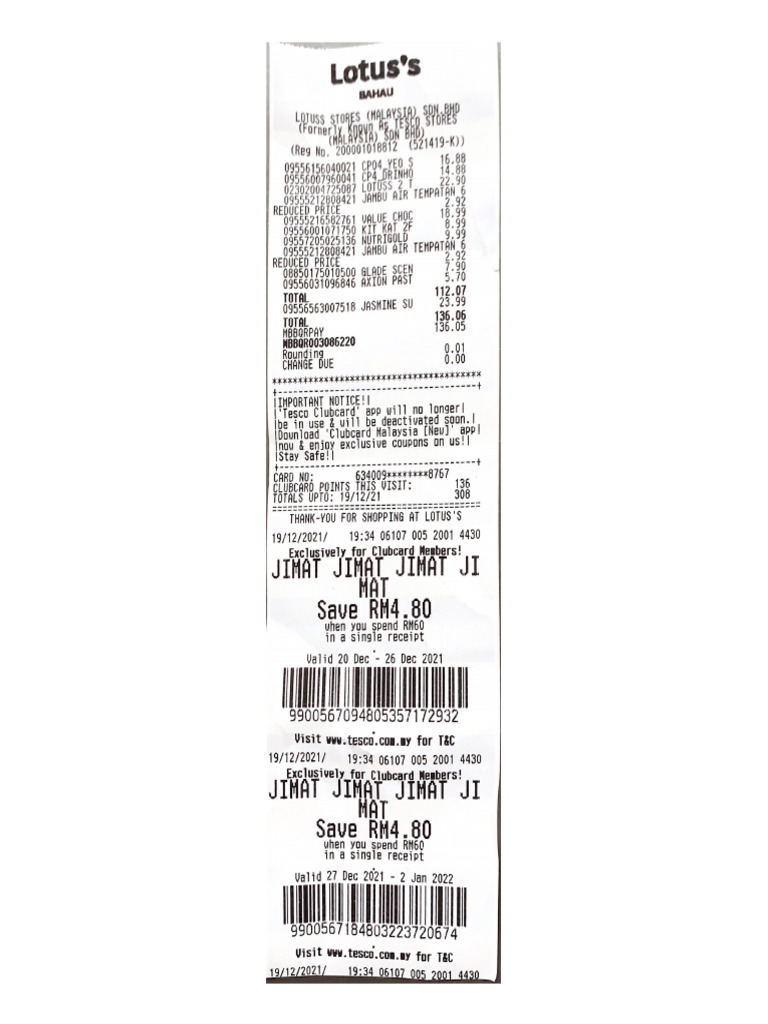 Lotus's Resit Barang | PDF