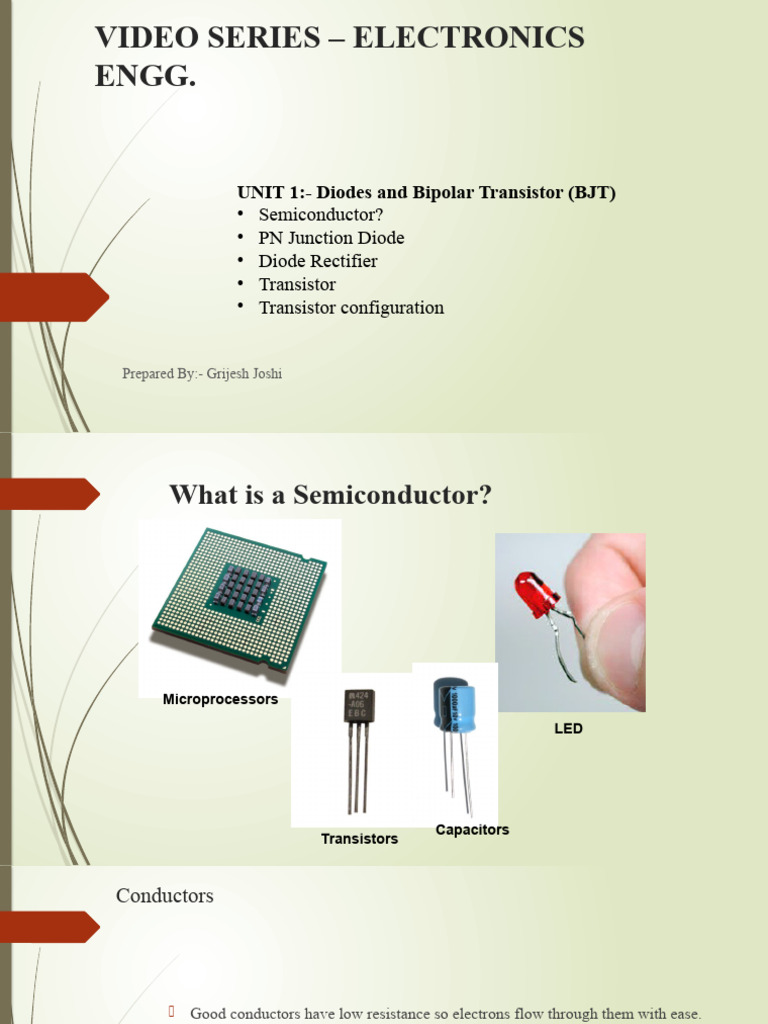 Video Series - Electronics | PDF | P–N Junction | Doping (Semiconductor)