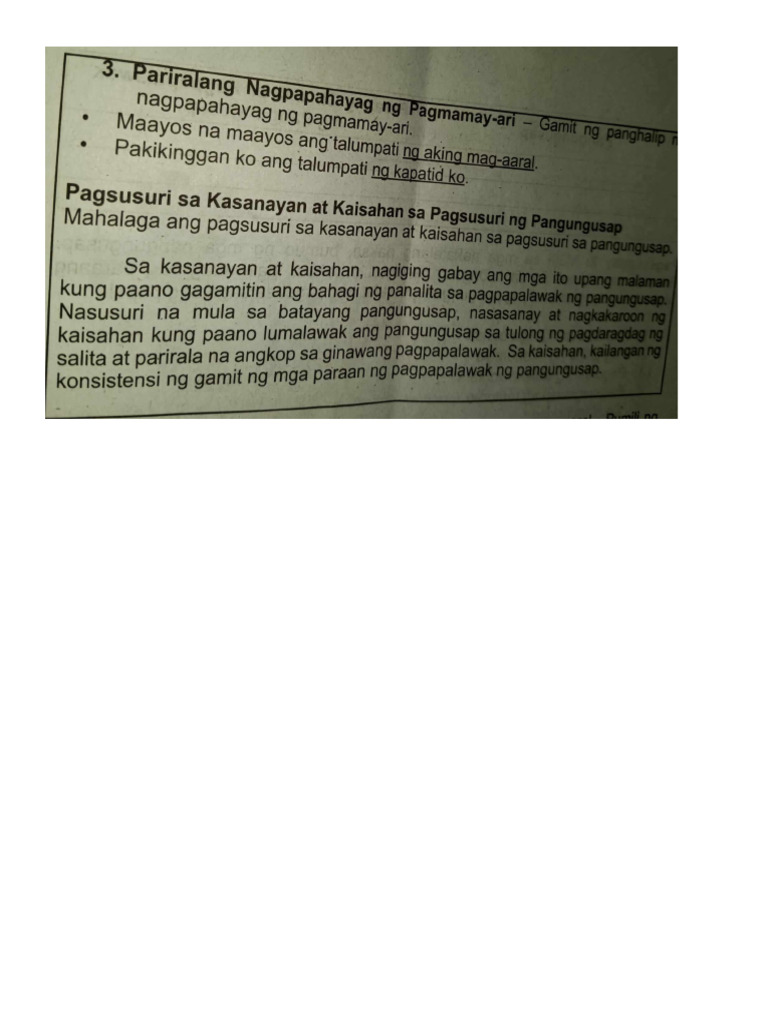 Filipino Notes | PDF