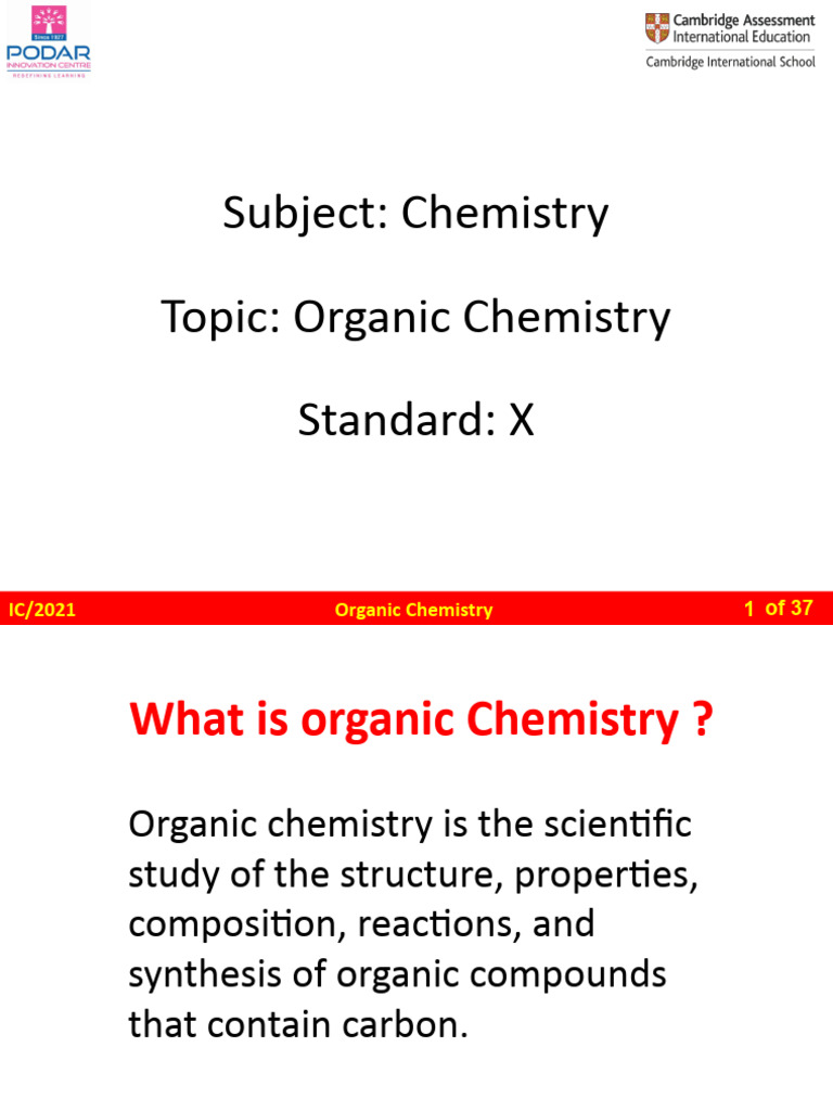 Organic Chemistry Basics for Students | PDF | Chemistry | Organic Chemistry