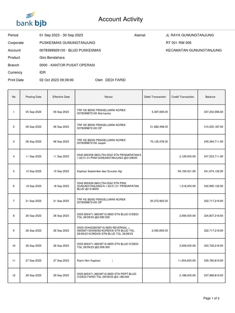 Account Activity | Download Free PDF | Financial Services | Accounting