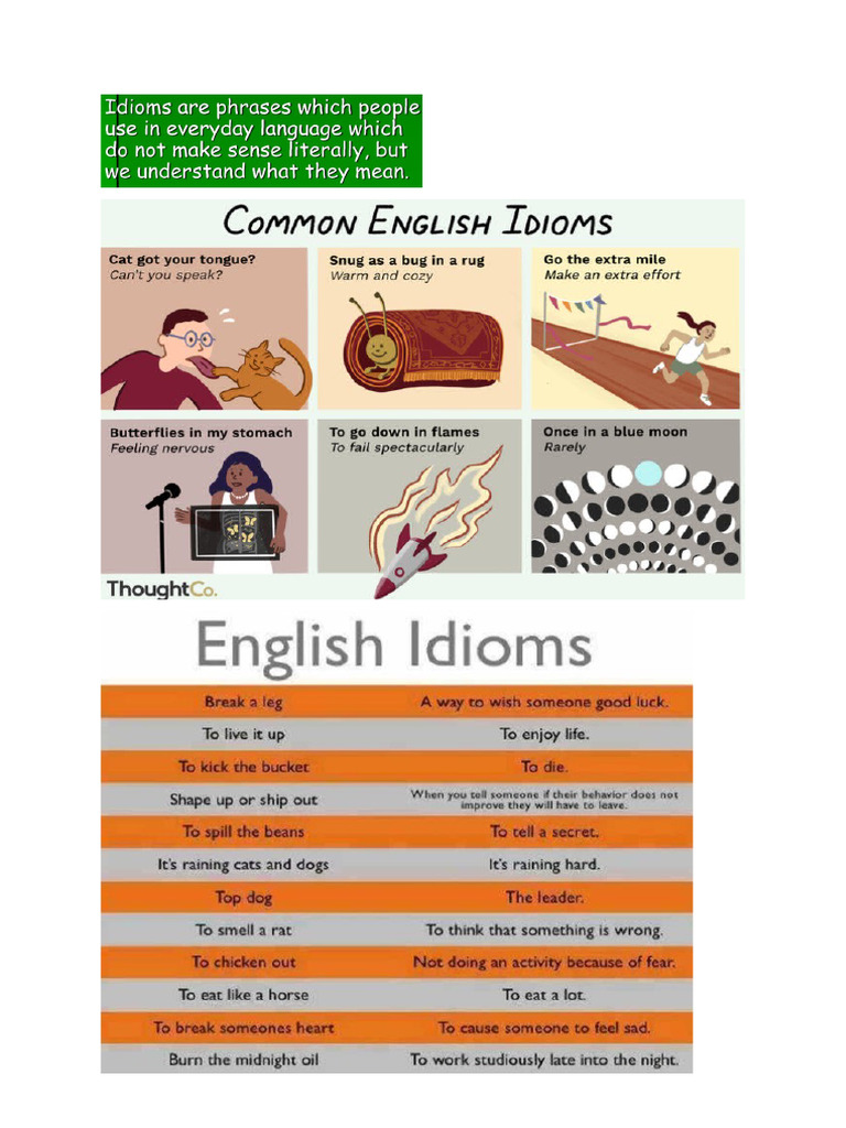 Idioms | PDF