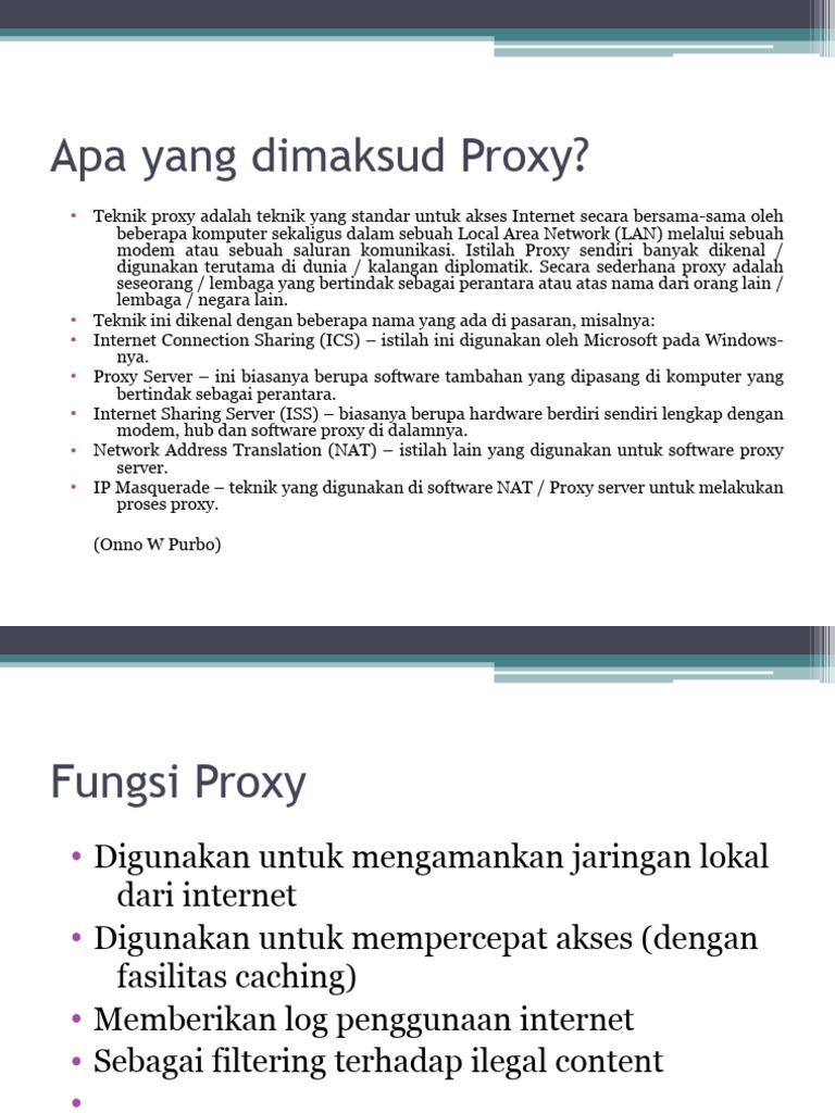 Web Proxy Pada Mikrotik | PDF | Bisnis | Komputer