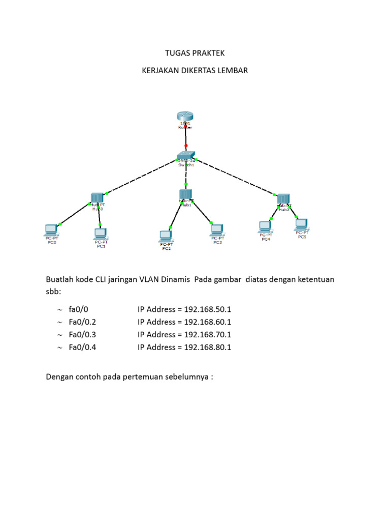 Tugas Praktek Vlan | PDF