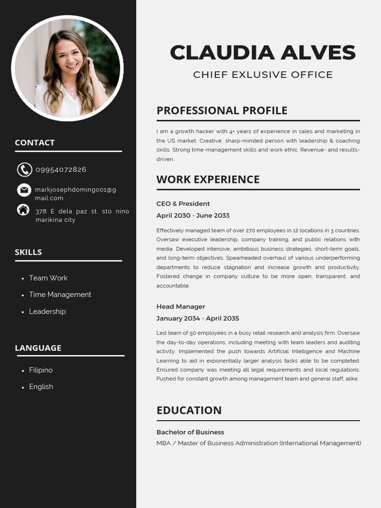 Job Desc Template | PDF | Leadership | Master Of Business Administration