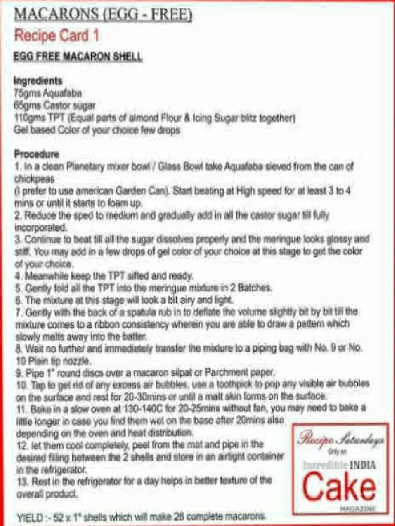 Gaurav Wadhwa Macarons | PDF | Macaron | Meringue