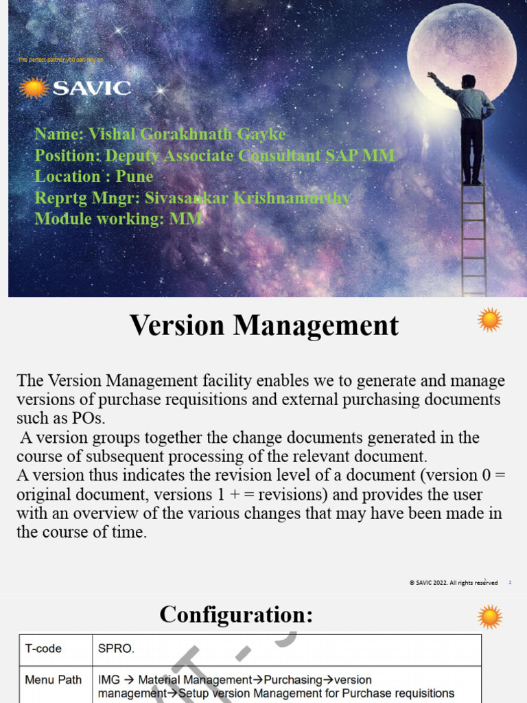 Version Management | PDF | Enterprise Resource Planning | Software ...