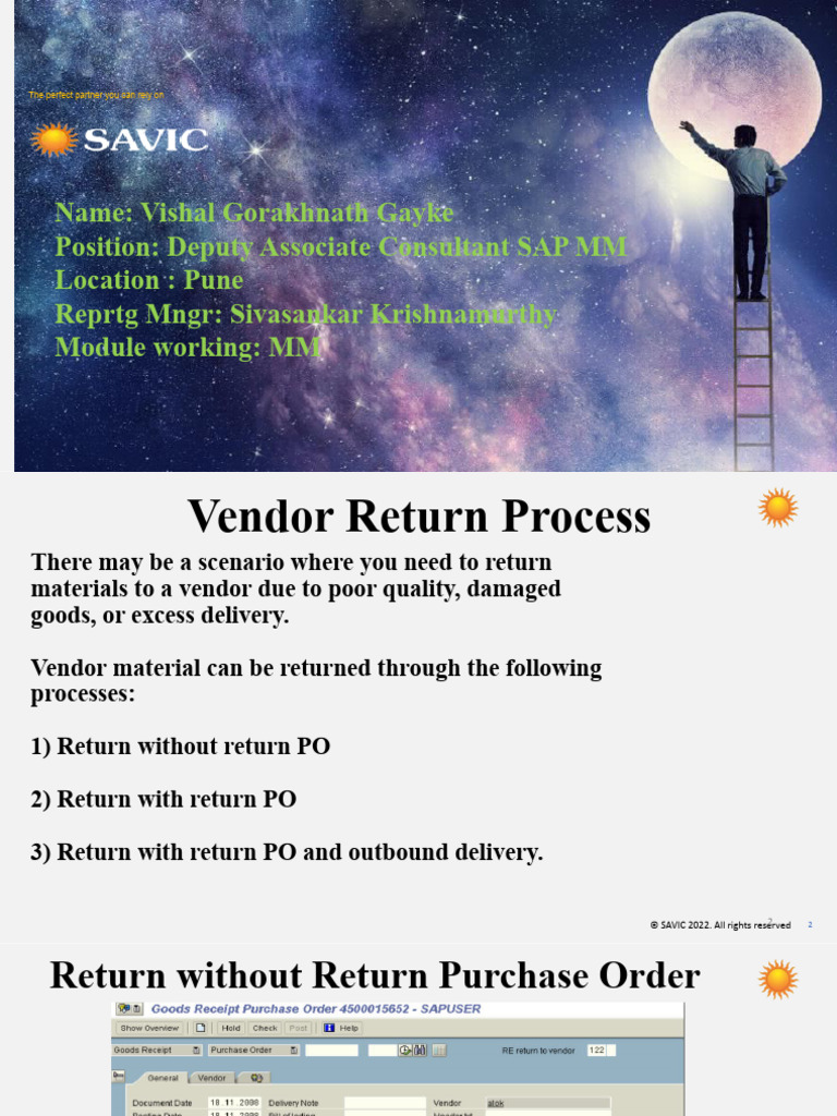 Vendor Return Process | PDF | Debits And Credits | Service Industries