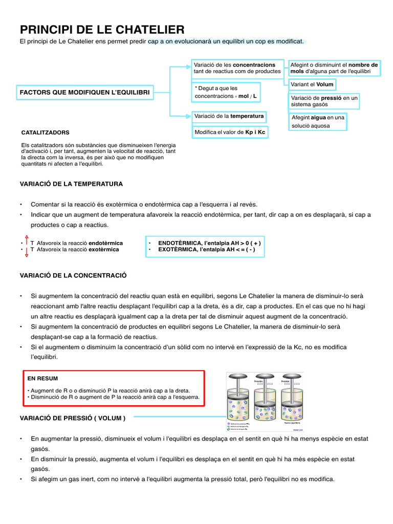 Le Chatelier | PDF