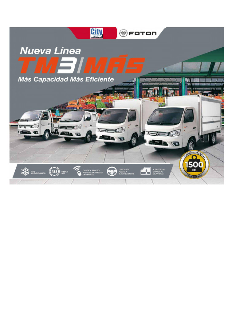 Ficha Tecnica Foton TM3 MAS | PDF