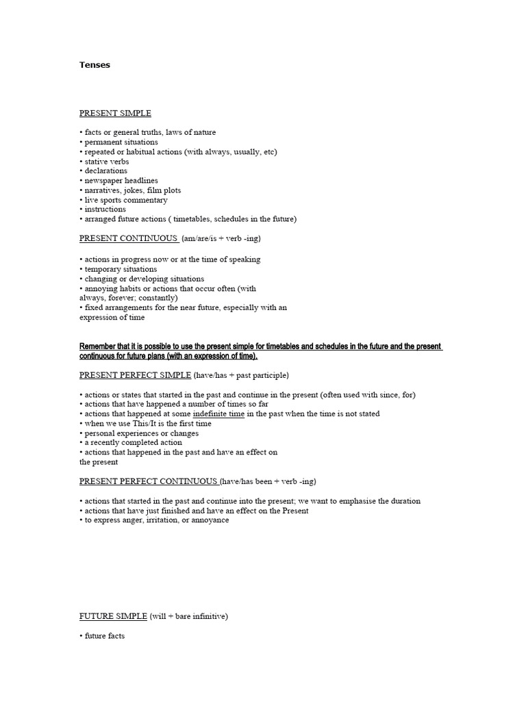 English Grammar Notes Pdf Perfect Grammar Linguistic Morphology