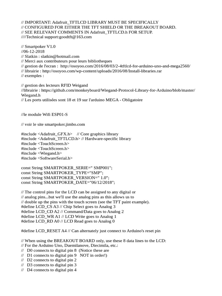 Smartboard Arduinomega V1 | PDF | String (Computer Science) | Computer Science