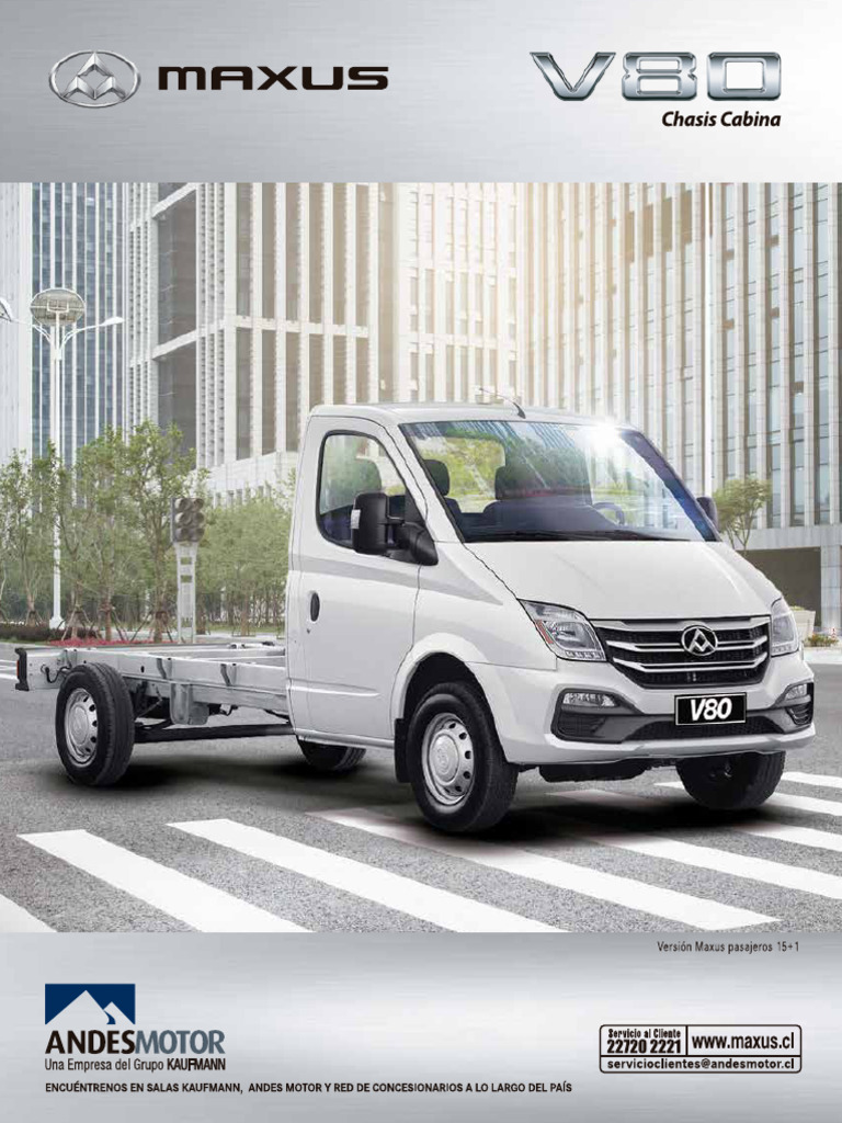 Maxus V80 Chasis Cabina | PDF