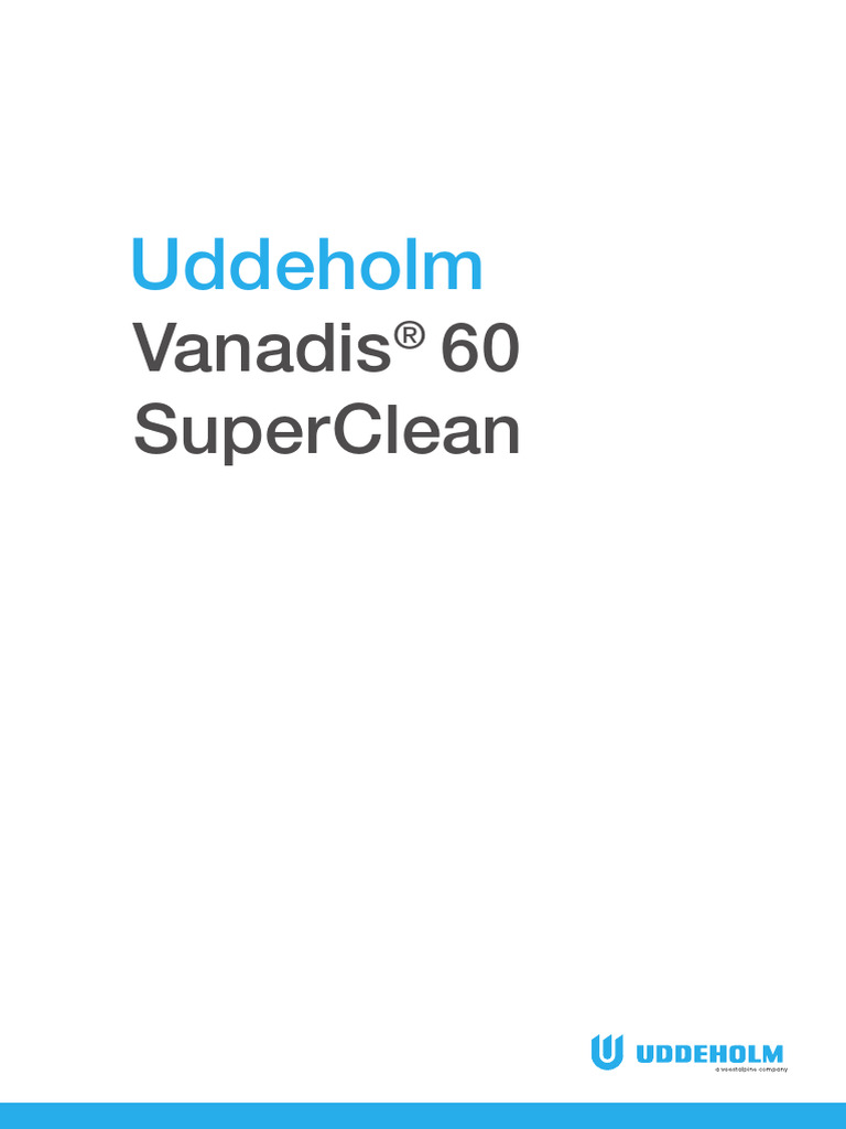 Tech Uddeholm-Vanadis-60 EN | PDF | Heat Treating | Steel