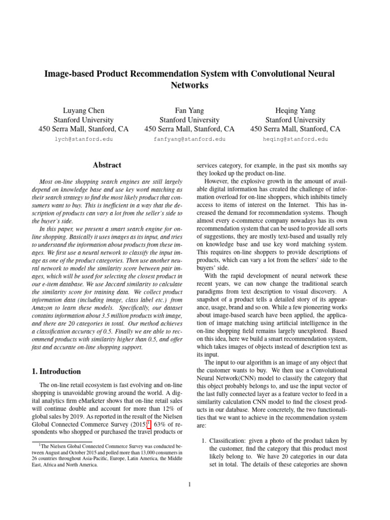 Image-Based Product Recommendation System With Convolutional Neural ... Image-Based Product Recommendation System With Convolutional Neural ...