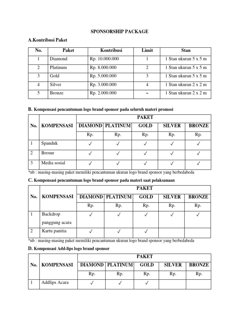 Sponsorship Package | PDF