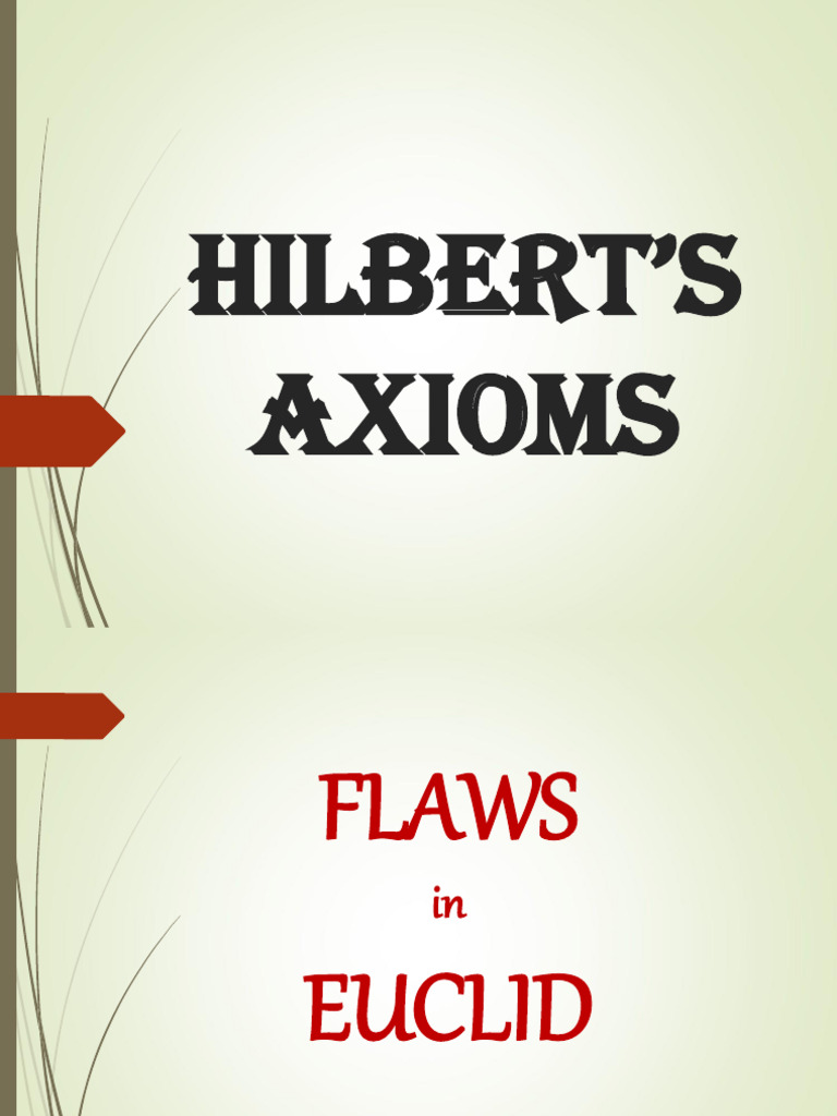 Hilberts Axioms | PDF Hilberts Axioms | PDF