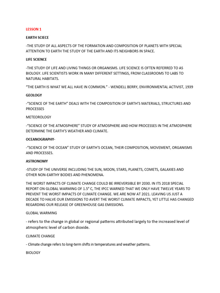 Summarization of Lesson 1 5 Eals | PDF | Universe | Atoms