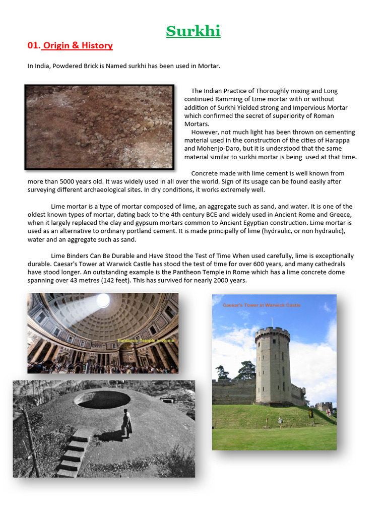 Surkhi 2 | PDF | Mortar (Masonry) | Concrete