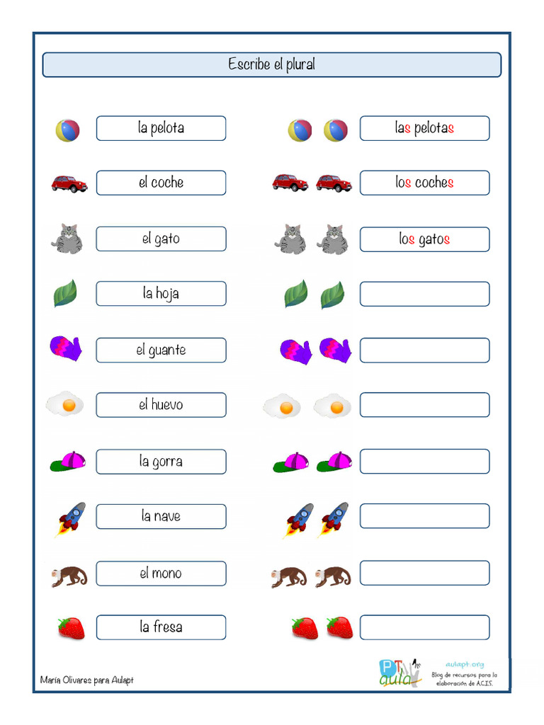 Singular y Plural | PDF