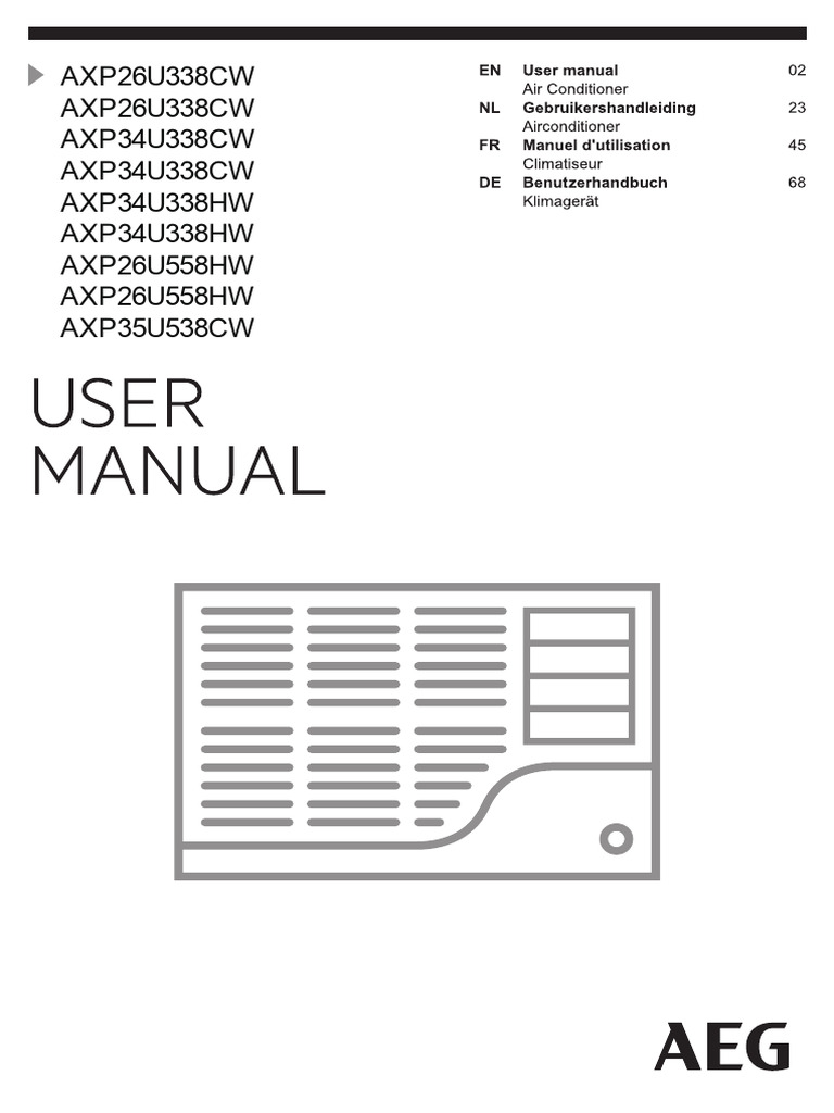 AEG Chillflex Aircon User Manual | PDF | Ac Power Plugs And Sockets ...