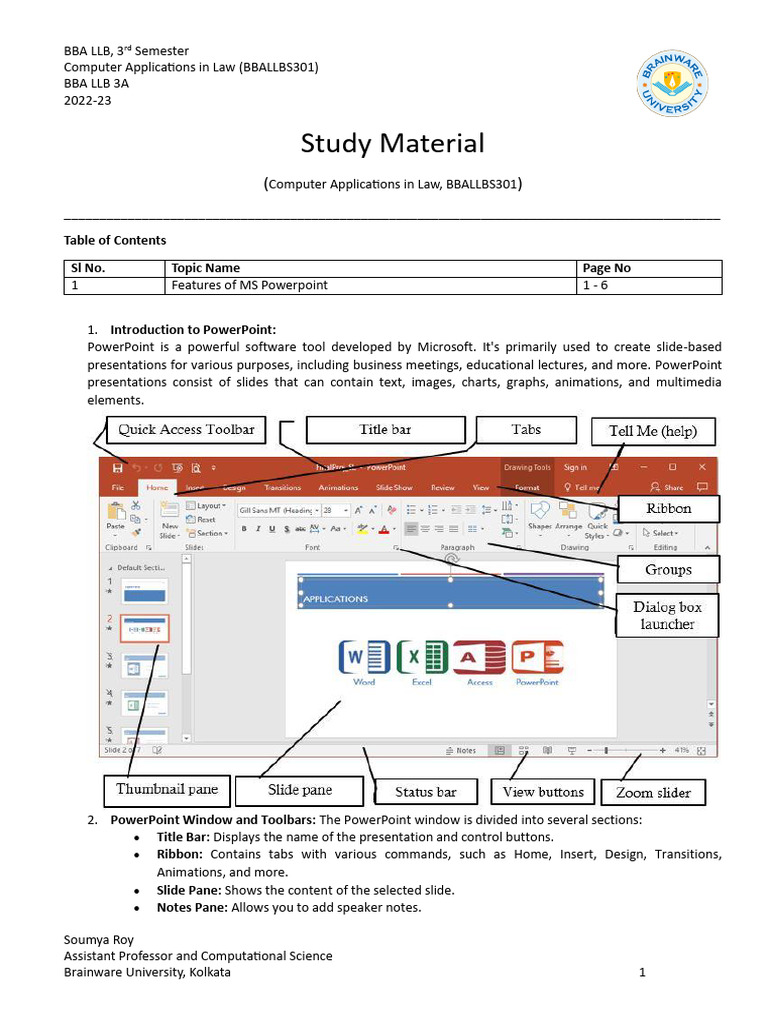 Module IV Microsoft Powerpoint | PDF | Microsoft Power Point | Software Engineering