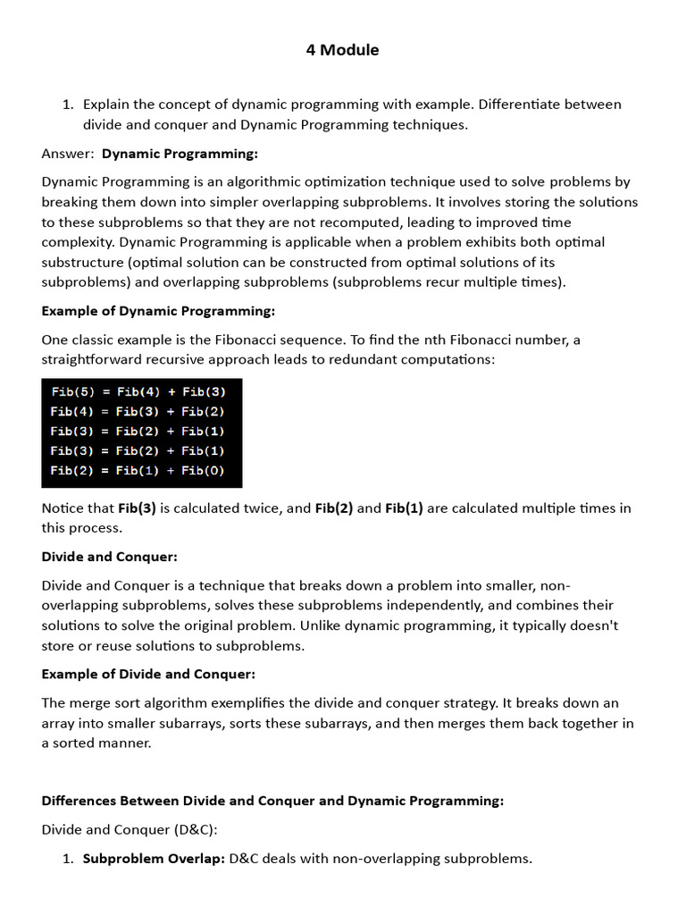 4 Module Daa Pdf Dynamic Programming Vertex Graph Theory 