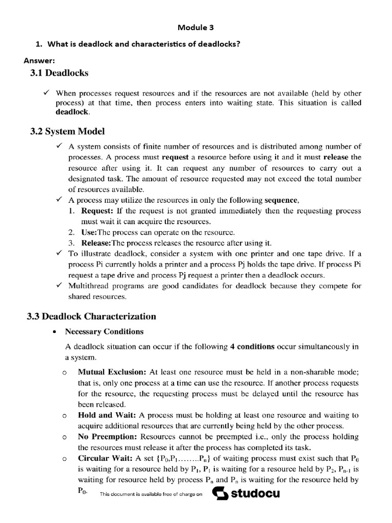 Os Module 3 | PDF | Computer Data Storage | Process (Computing)