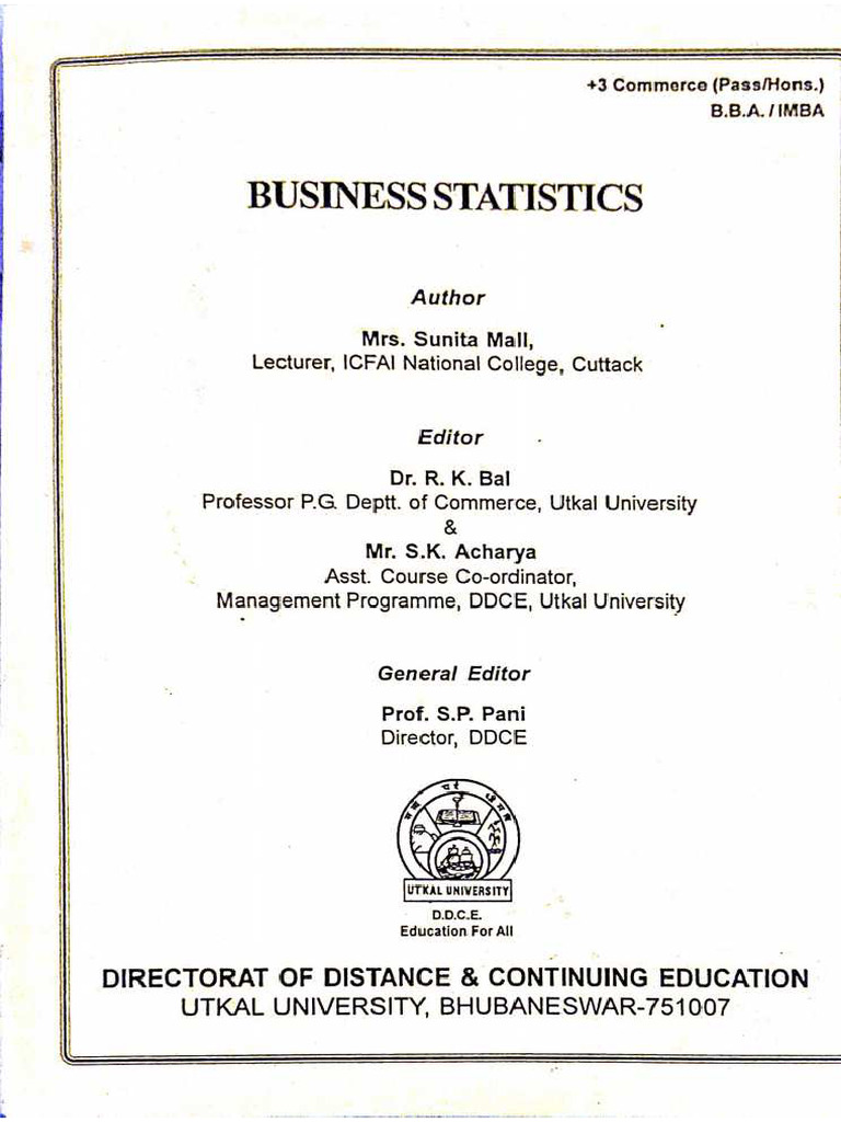 Business Statistics | PDF