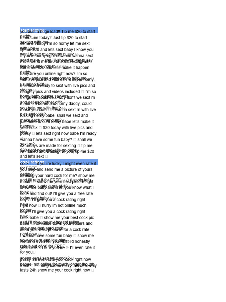 MD Sexting and Drips | PDF