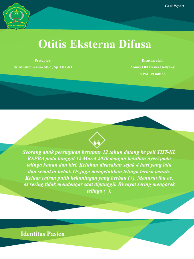 Laporan Kasus OED (Vanny) | PDF