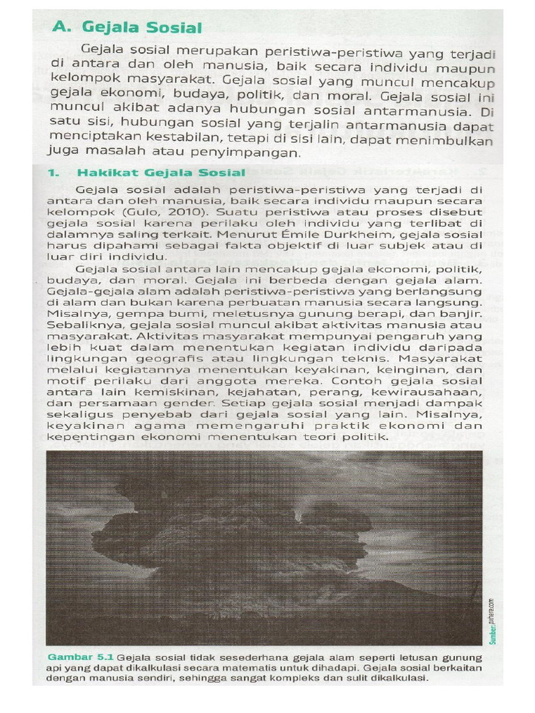Materi Sosiologi Ragam Geala Sosial | PDF
