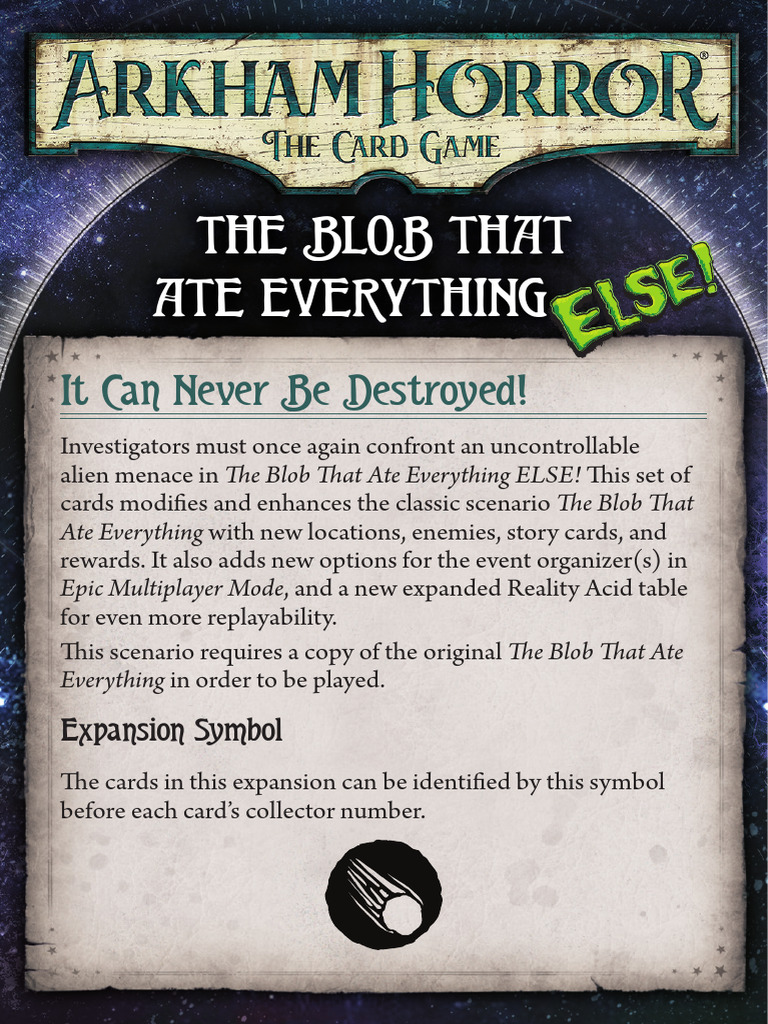 The Blob That Ate Everything ELSE Rules | PDF