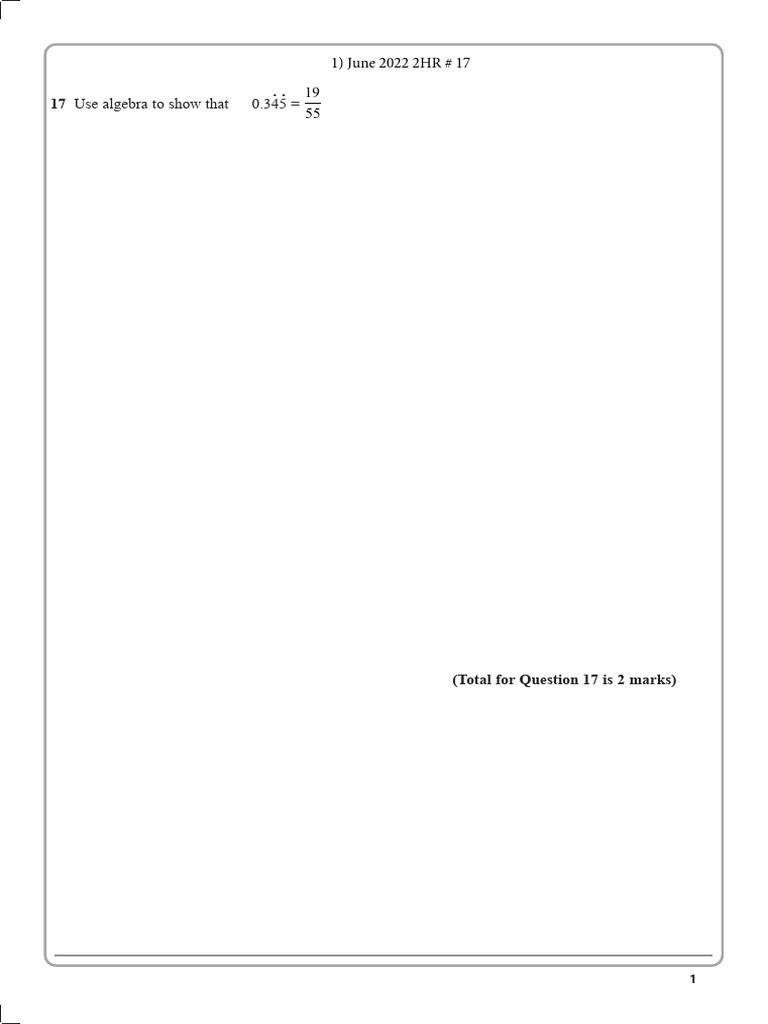 1.8 Recurring Decimals | PDF | Lexicology | Division (Mathematics)