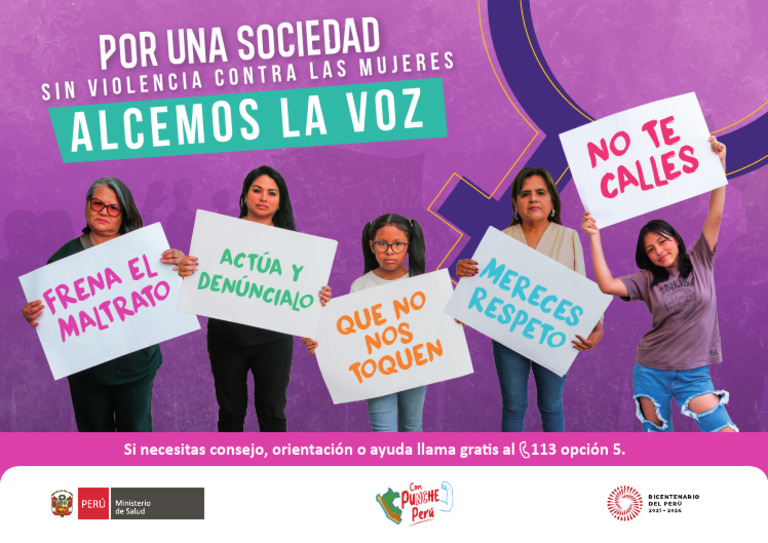 Afiche Violencia Contra La Mujer Ok | PDF