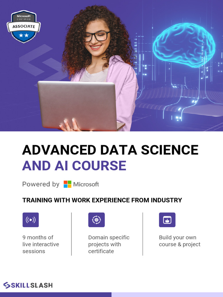 Advanced Data Science and AI Brochure | PDF | Microsoft Excel | Machine Learning