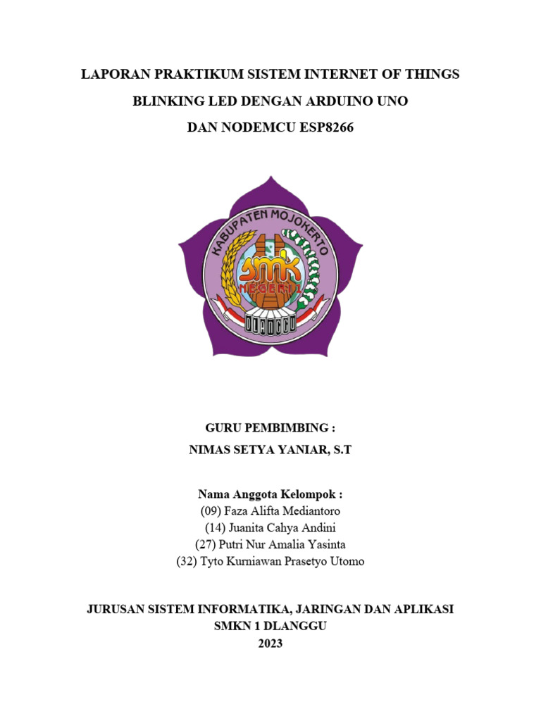 Laporan Praktikum Blinking LED-1 | PDF