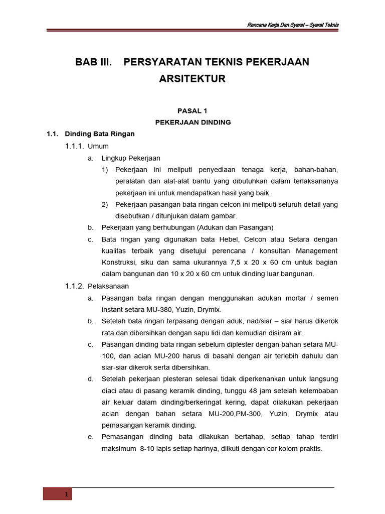 BAB 2 Persyaratan Teknis Arsitektur | PDF