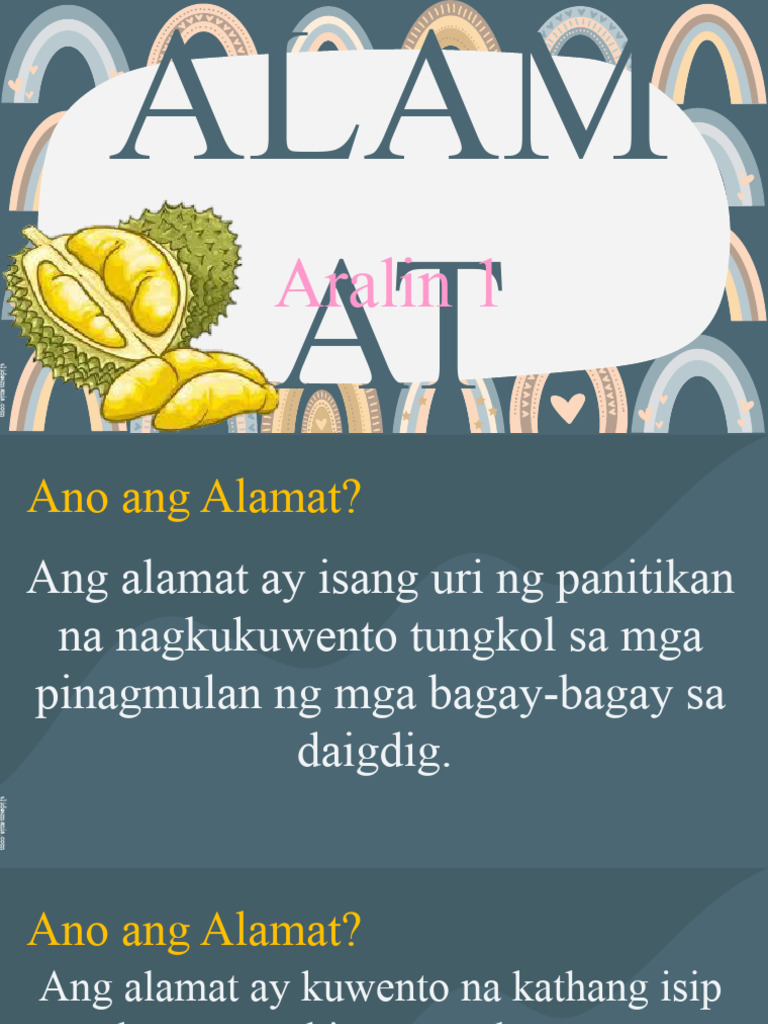 Aralin 1 Alamat | PDF