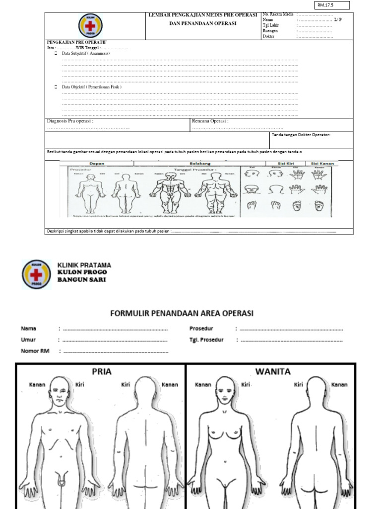 Laporan Pengkajian Pre Operasi | PDF
